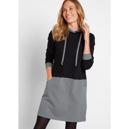 bonprix Sweatkleid, schwarz, Gr.36/38 (S), Angenehmes Sweatkleid, 60% Baumwolle