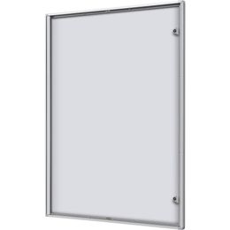 eurokraft basic Schaukasten f&uuml;r innen, Metallr&uuml;ckwand, 9 DIN A4-Bl&auml;tter, HxB 963 x 711 mm