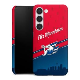 DeinDesign Galaxy S23 Handy Premium Case Smartphone Handyh&uuml;lle Schutzh&uuml;lle matt Sports Adler Mannheim Logo Premium Case