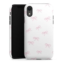 DeinDesign iPhone Xr Handy Panzer Handyh&uuml;lle robuste Outdoor H&uuml;lle Schutzh&uuml;lle gl&auml;nzend Bow Muster Schleifen Tough Case