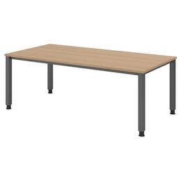 Hammerbacher h&ouml;henverstellbarer Schreibtisch VQS2E/E/G eiche
