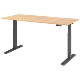 Hammerbacher elektrisch h&ouml;henverstellbarer Schreibtisch VXMKA19/E/G eiche
