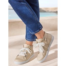 Andrea Conti Damen Schn&uuml;rer, Natur, Gr. 36, Sneakers & Schn&uuml;rer, Material: Rindsleder