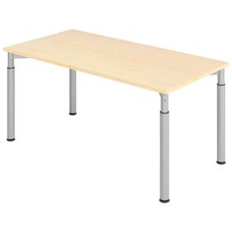 Hammerbacher h&ouml;henverstellbarer Schreibtisch VYS16/3/S ahorn