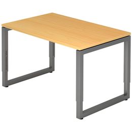 Hammerbacher h&ouml;henverstellbarer Schreibtisch VRS12/6/G buche
