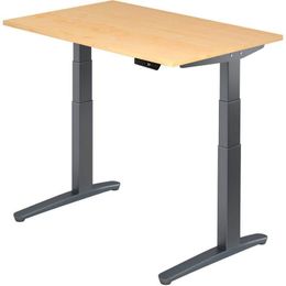Hammerbacher VXBHM12/3/GG elektrisch h&ouml;henverstellbarer Schreibtisch 65,0 - 130,0 cm - elektrisch ahorn / grafit
