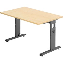Hammerbacher h&ouml;henverstellbarer Schreibtisch VOS12/3/G ahorn