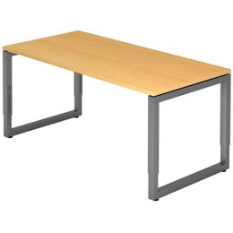 Hammerbacher h&ouml;henverstellbarer Schreibtisch VRS16/6/G buche