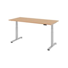 Hammerbacher elektrisch h&ouml;henverstellbarer Schreibtisch VXDSM19/E/S eiche