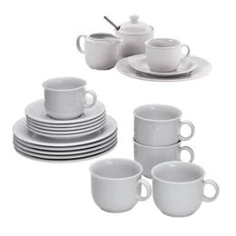 Seltmann Weiden Compact Kaffeeservice Kaffeebecher: 0,25 l, Kaffeetassen: 0,21 l, Sahnegie&szlig;er: 0,17 l wei&szlig;