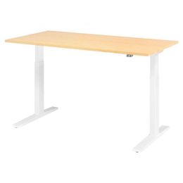 Hammerbacher VXMKA16/3/W elektrisch h&ouml;henverstellbarer Schreibtisch 70,0 - 120,0 cm - elektrisch ahorn / wei&szlig;