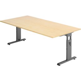 Hammerbacher h&ouml;henverstellbarer Schreibtisch VOS2E/3/G ahorn
