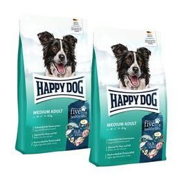Happy Dog fit & vital Trockenfutter Hund Adult, Medium 2x12 kg