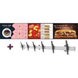 LG Menuboard 3x 55UM5N-H Signage Display 139,7cm 55 Zoll inkl. Neomounts NMPRO-WMB3 dreifach Wandhalterung