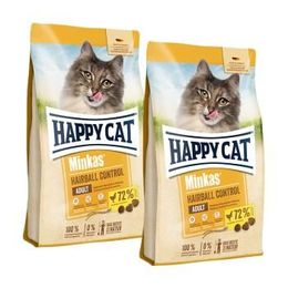 Happy Cat Minkas Trockenfutter Katze Adult, Hairball Control, Gefl&uuml;gel 2x10 kg
