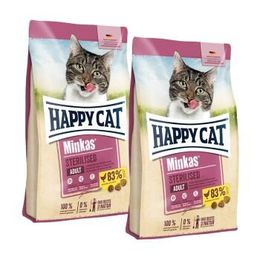 Happy Cat Minkas Trockenfutter Katze Adult, Sterilised, Gefl&uuml;gel 2x10 kg