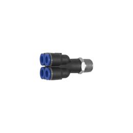 Riegler Mehrfachverteiler &raquo;Blaue Serie&laquo;, 4-fach, drehbar, R 1/8 a. &Atilde;&tilde; 4mm (217.018-4)