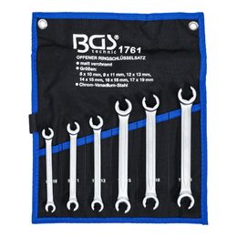 BGS-technic BGS Offener Doppel-Ringschl&uuml;ssel-Satz SW 8 x 10 - 17 x 19 mm 6 teilig ; BGS technic (1761)