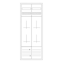 Eaton Z&auml;hler-Komplettschrank 3-Punktbefestigung ZSD-4Z-1400 (300870)