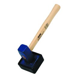 IDEALspaten Plattenlegerhammer Sieger 1,5 kg eckig + auswechselbarer Gummiaufsatz (WEG2053761)