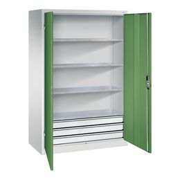 C+P Werkzeugschrank mit Schubladen Acurado, 1950x1200x600mm, 7035/6011 ; C + P M&ouml;belsysteme (8932-503|S10465)