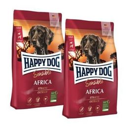 Happy Dog Sensible Trockenfutter Hund Adult, Africa 2x12,5 kg
