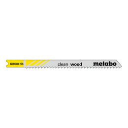 Metabo 5 U-Stichs&auml;gebl&auml;tter "clean wood" 82/ 2,5 mm, HCS, Universalschaft (623943000)