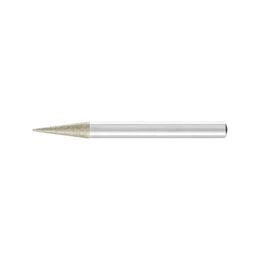 Pferd TOOLS Diamant-Schleifstift Spitzkegel &Oslash;6x15&deg; Schaft&Oslash;6 mm D126 (mit.) zum Anfasen/Entgraten/Senken (36476150)