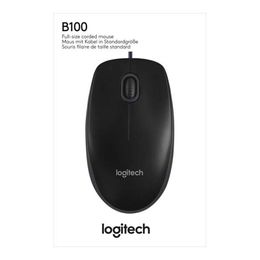 Logitech Maus USB,800dpi,3Tasten B100 sw (52-990-023)