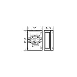 Hensel Lasttrenngeh&auml;use 2xNH 00C,3p 125A FP 4212 (68000230)