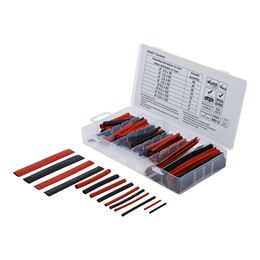 BGS-technic BGS Schrumpfschlauch-Sortiment 9404, rot / schwarz, 150-tlg. ; BGS technic)