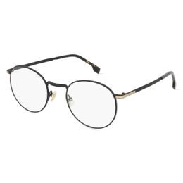 BOSS 1605 Brille Herren | Fassung: Vollrand, Rund, Schwarz Gold