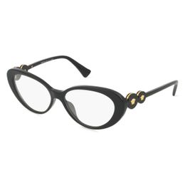Versace VE3331U Brille Damen | Fassung: Vollrand, Cat Eye, Schwarz
