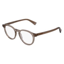 Bottega Veneta BV1225O Brille Unisex | Fassung: Vollrand, Panto, Gelb Transparent