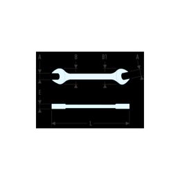 Facom Maulschl&uuml;ssel "Serie 44" SLS 22 X 24 mm (44.22X24SLS)
