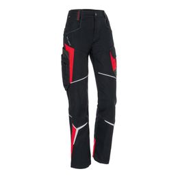 K&Uuml;BLER WORKWEAR K&uuml;bler Damenhose BODYFORCE schwarz/mittelrot Form 2325 Gr&ouml;&szlig;e 44 ; K&uuml;bler Workwear (2325 5302-9955-44)