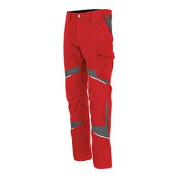 K&Uuml;BLER WORKWEAR K&uuml;bler Damenhose ACTIVIQ cotton+ mittelrot/anthrazit Form 2550 Gr&ouml;&szlig;e 48 ; K&uuml;bler Workwear (2550 3421-5597-48)