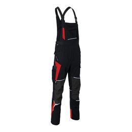 K&Uuml;BLER WORKWEAR K&uuml;bler Latzhose BODYFORCE PSA 2 schwarz/mittelrot Form 3125 Gr&ouml;&szlig;e 48 ; K&uuml;bler Workwear (3125 5302-9955-48)