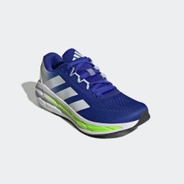 Laufschuh adidas Performance "QUESTAR 3", Herren, Gr. 45, bunt (lucid blau, cloud wei&szlig;, lucid lemon), Synthetik, Textil, Schuhe Laufschuh
