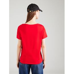 Mustang T-Shirt 'Alma' Damen Gr&ouml;&szlig;e XL rot / wei&szlig;