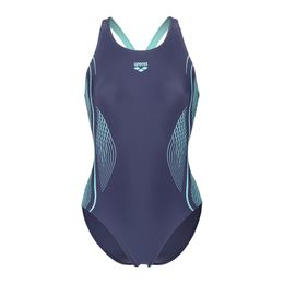 arena Active Swimsuit 'Grid V Back' female Blue size 40