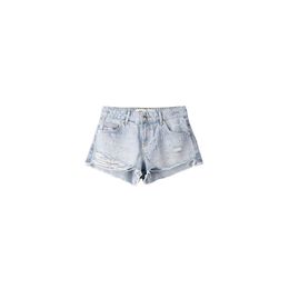 Bershka Shorts Damen Gr&ouml;&szlig;e 29 hellblau / silber