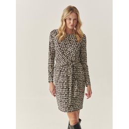 TATUUM Kleid 'Kilig' Damen Gr&ouml;&szlig;e 46 schoko / wei&szlig;meliert Sommerkleid