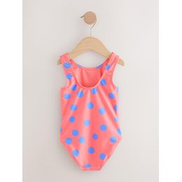 next Badeanzug M&auml;dchen Gr&ouml;&szlig;e 104 blau / lachs / dunkelorange / fuchsia