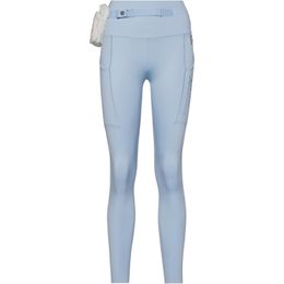 Nike Df Go Lauftights Damen - blau - Gr. M - Polyamid/Elastan