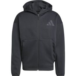 Adidas Zne Trainingsjacke Herren - schwarz - Gr. L - Polyester/Baumwolle