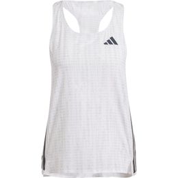 Adidas Adizero Funktionstank Damen - wei&szlig; - Gr. M - Polyester/Elastan