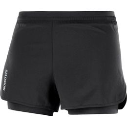 Salomon Cross Funktionsshorts Damen - schwarz - Gr. L - Polyester