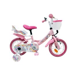 VOLARE Kinderfahrrad Unicorn 12 Zoll, rosa