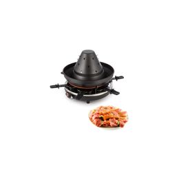 Klarstein Taste Volcano Tartarengrill Raclettegrill 1500 W 6 Personen schwarz